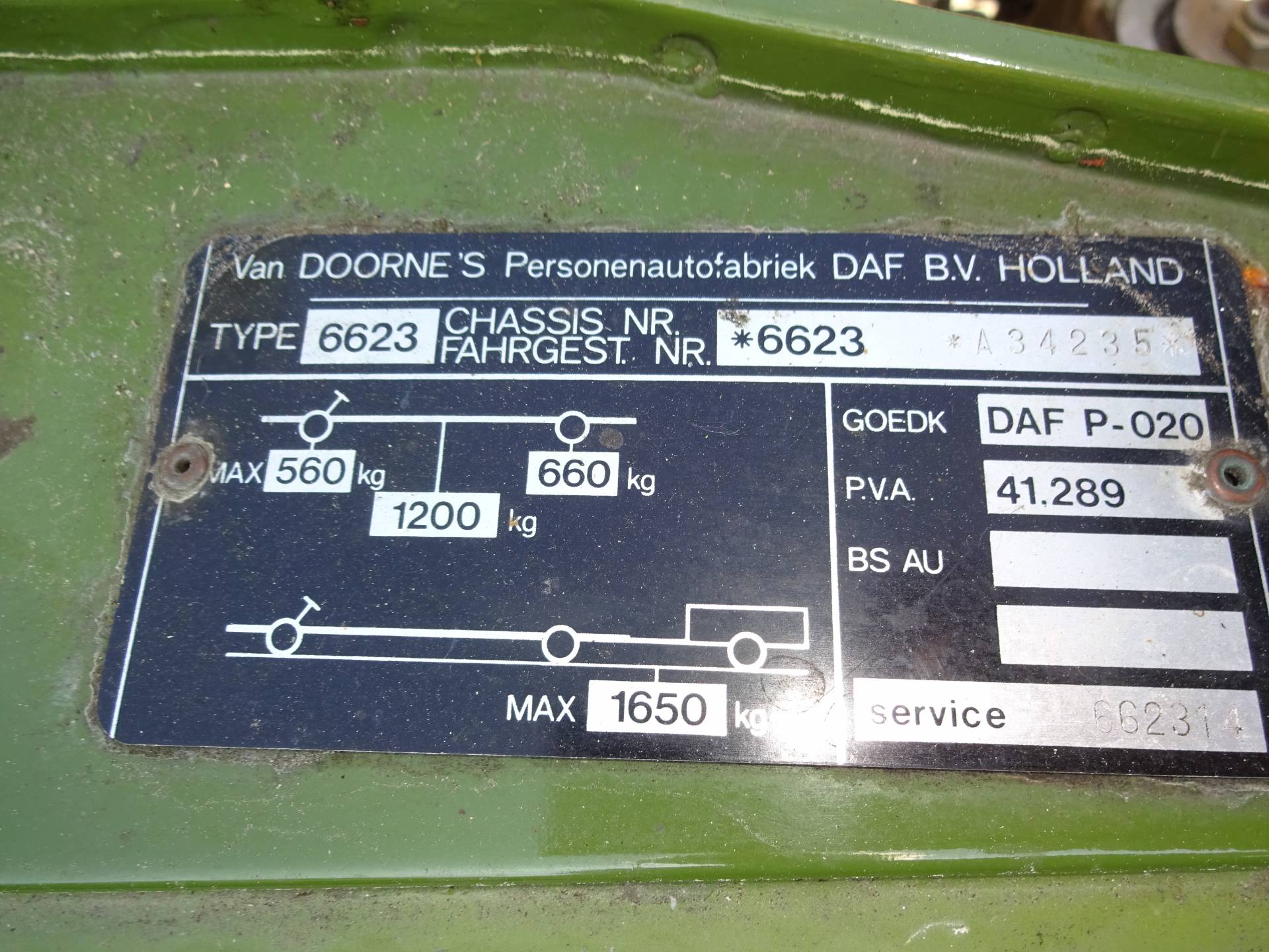 En venta: DAF 66 (1975) offered for 4300